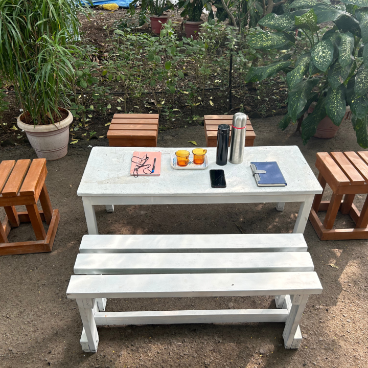 Table and Stool | Made from 100% Recycled Plastic