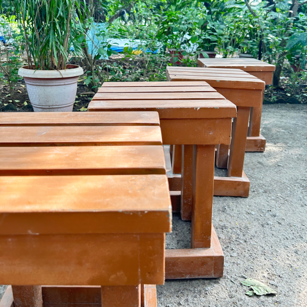 Table and Stool | Made from 100% Recycled Plastic